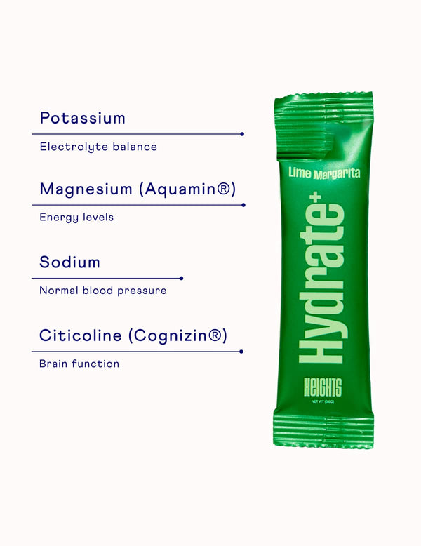 Heights’ Hydrate⁺ – Science-Backed Electrolyte For Your Body & Brain